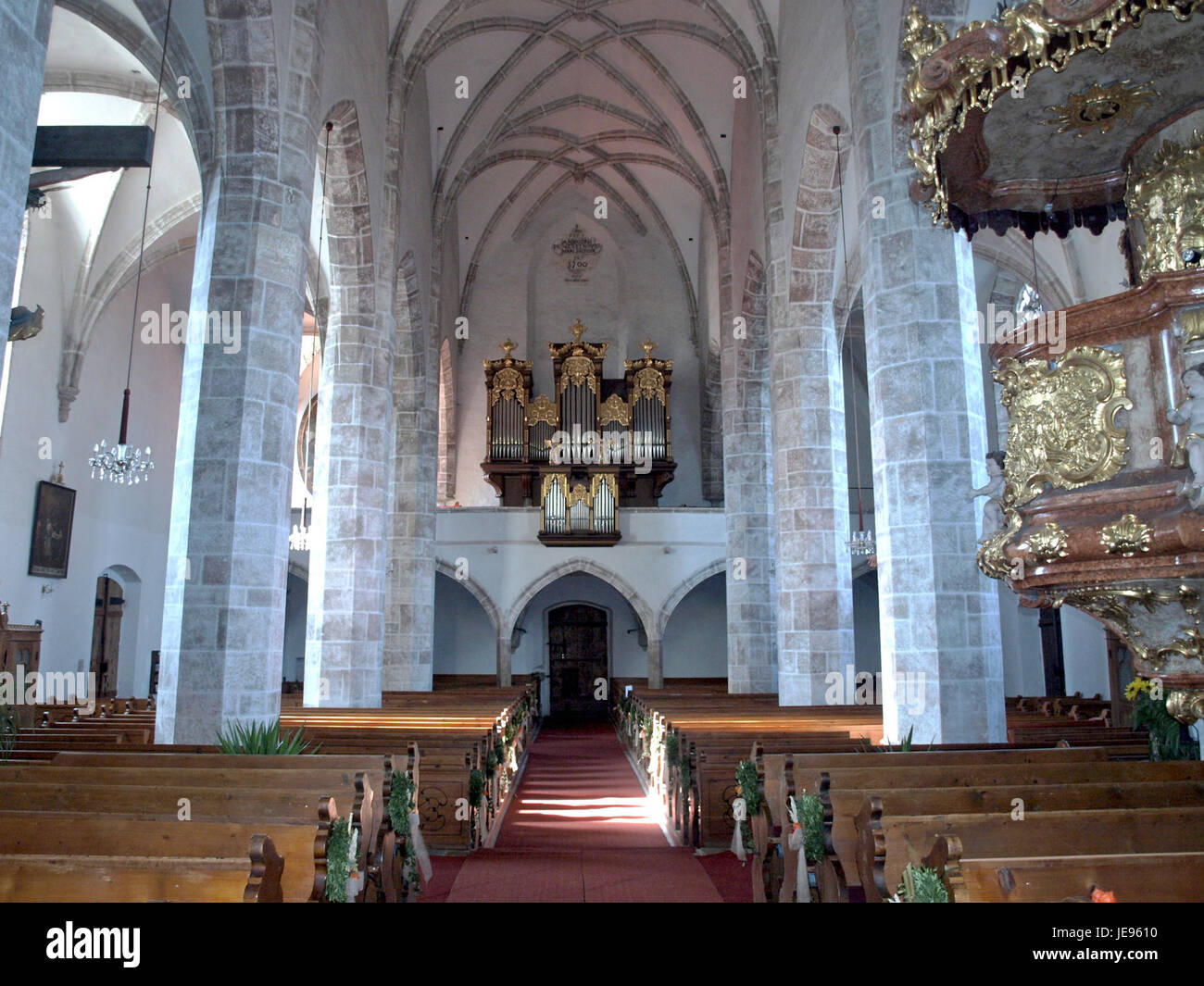 The Kath. Pfarrkirche hl. Simon und Judas in Kilb, Austria, is a Roman ...