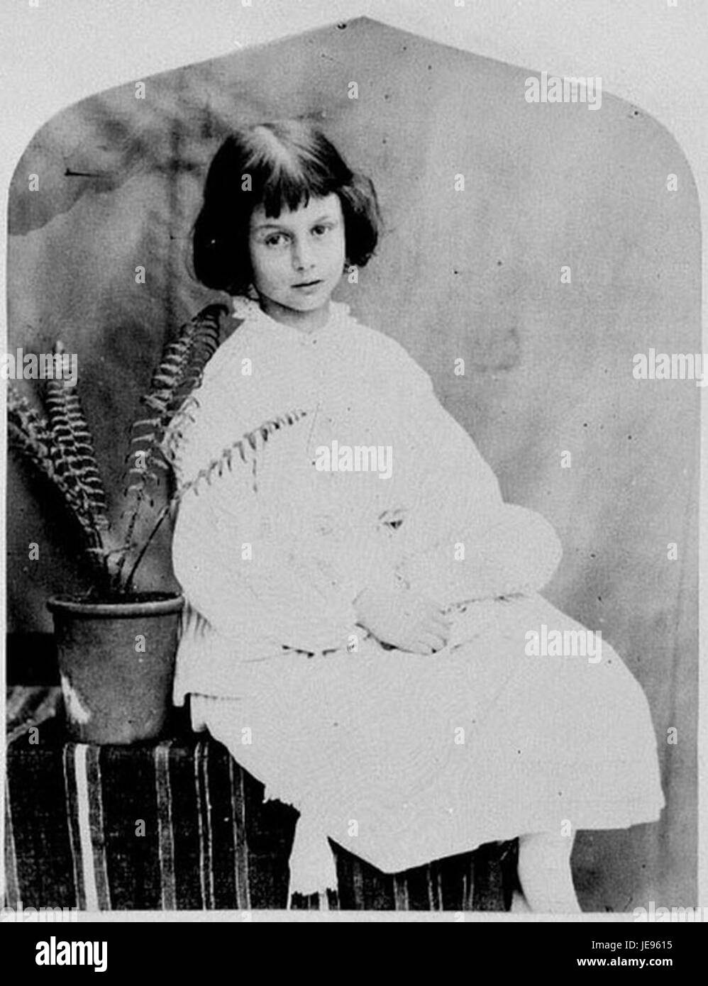 This photograph captures a portrait of Alice Liddell, the inspiration ...
