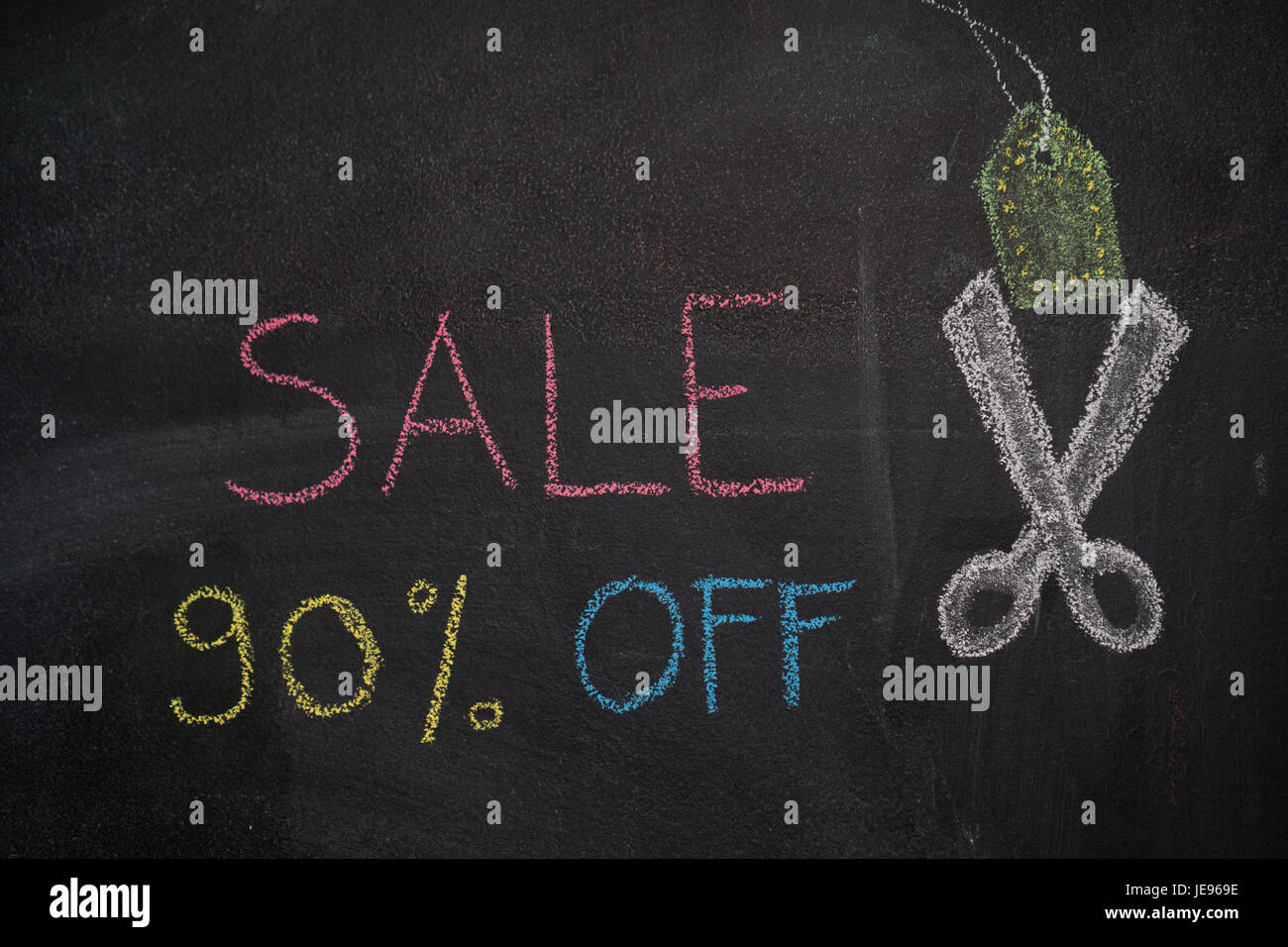 90 off sale banner sign board hi-res stock photography and images - Alamy