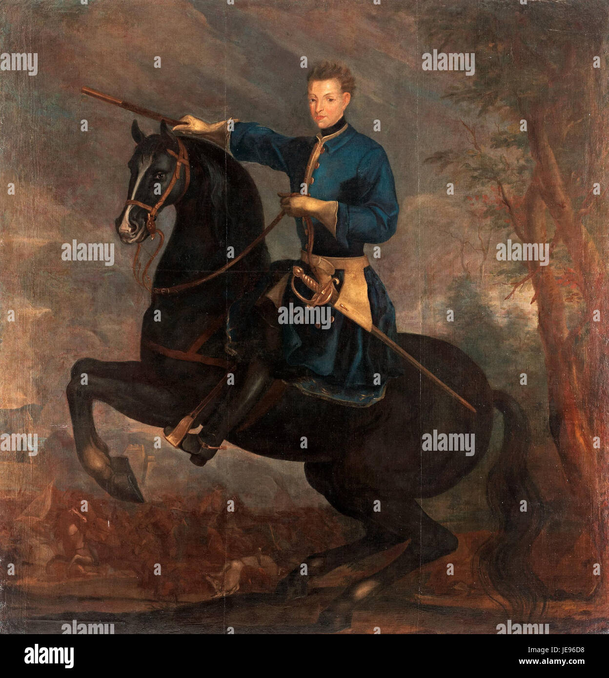 David von Krafft's portrait of King Charles XII of Sweden captures the ...