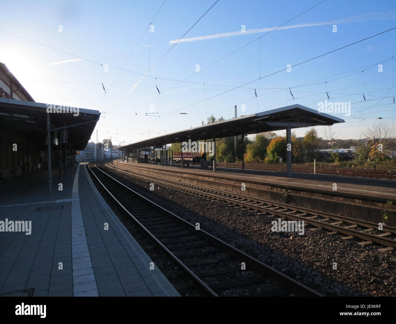 This image captures the St. Ingbert railway station in Germany on ...