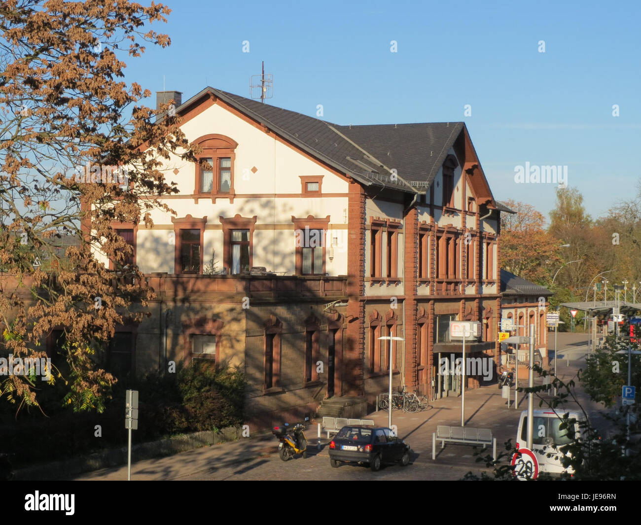 Taken on October 31, 2013, this image features Bahnhof St. Ingbert, a ...