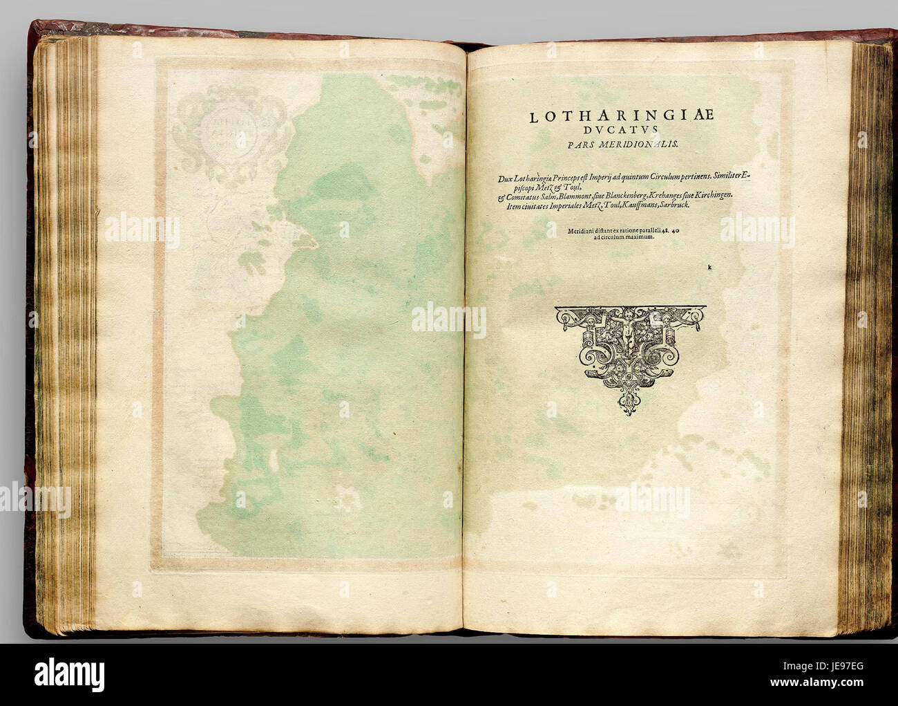 A page from the 'Atlas Cosmographicae' by Gerardus Mercator, dating ...