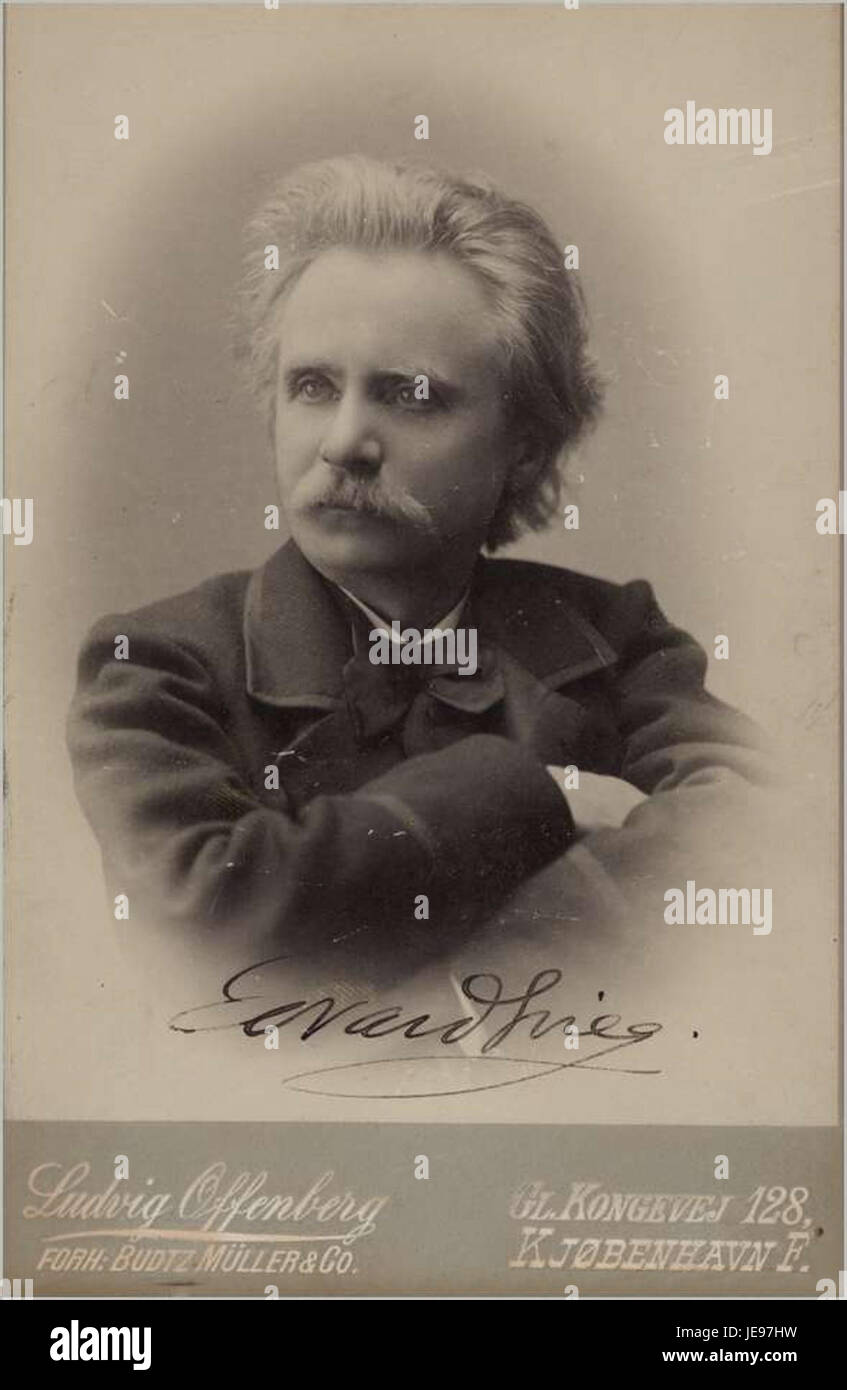 This is an image of Edvard Grieg, the famous Norwegian composer ...