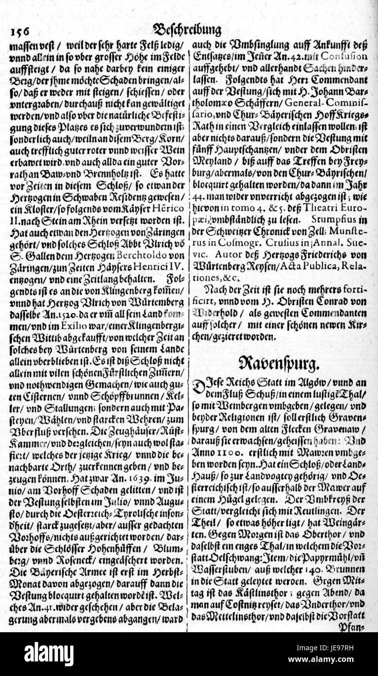 A detailed map from 'De Merian Sueviae,' illustrating the geography of ...