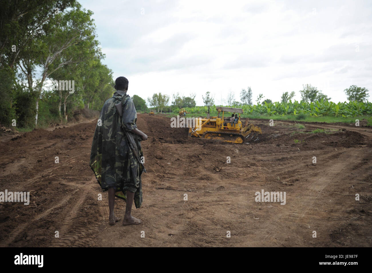This image from November 10, 2013, depicts road construction works in ...