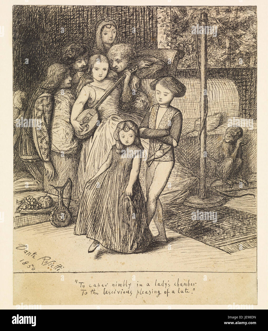 'To caper nimbly in a Lady's Chamber' by Dante Gabriel Rossetti is a ...
