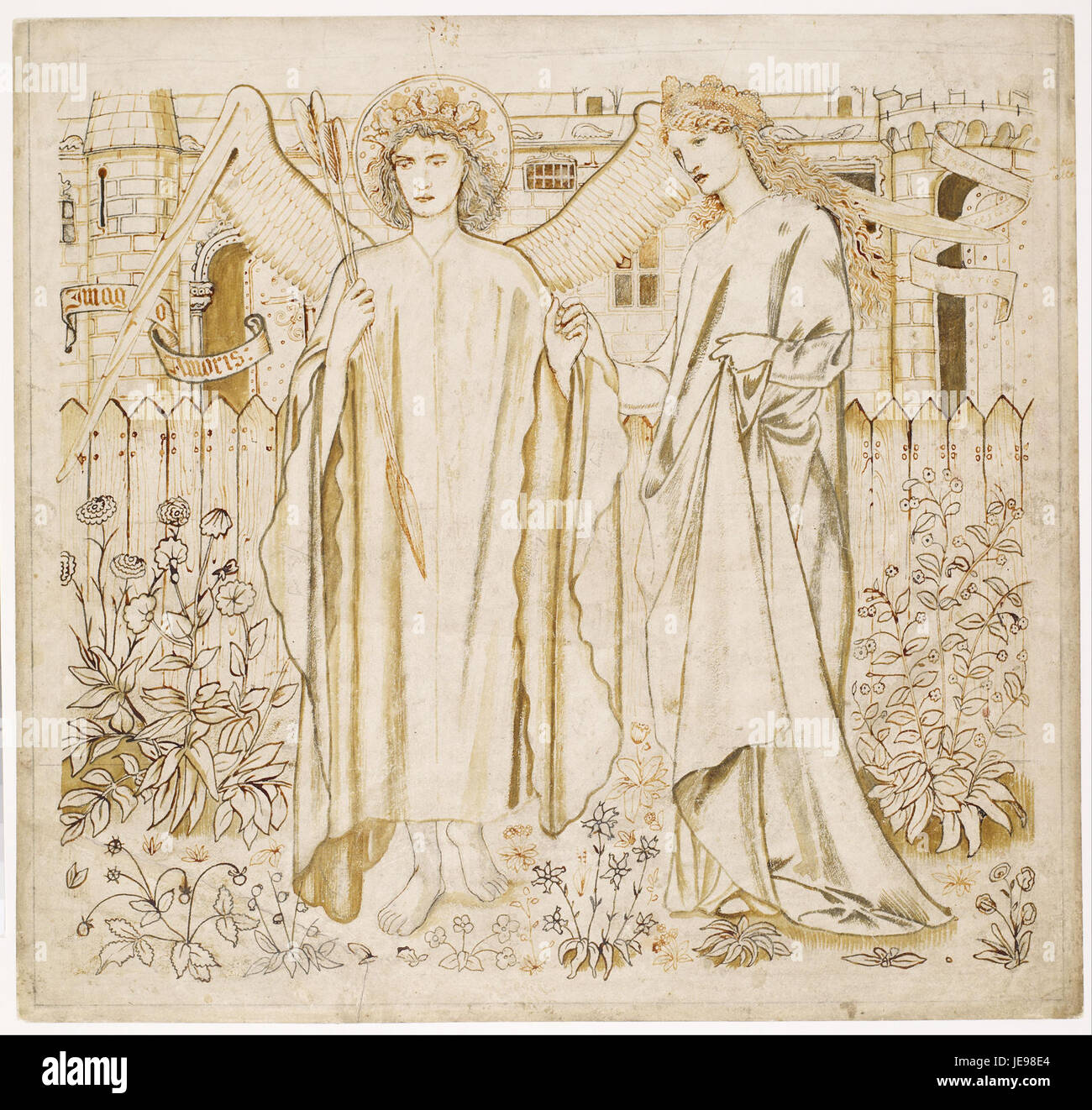 Edward Burne-Jones's painting 'Amor and Alcestis' is part of his series ...
