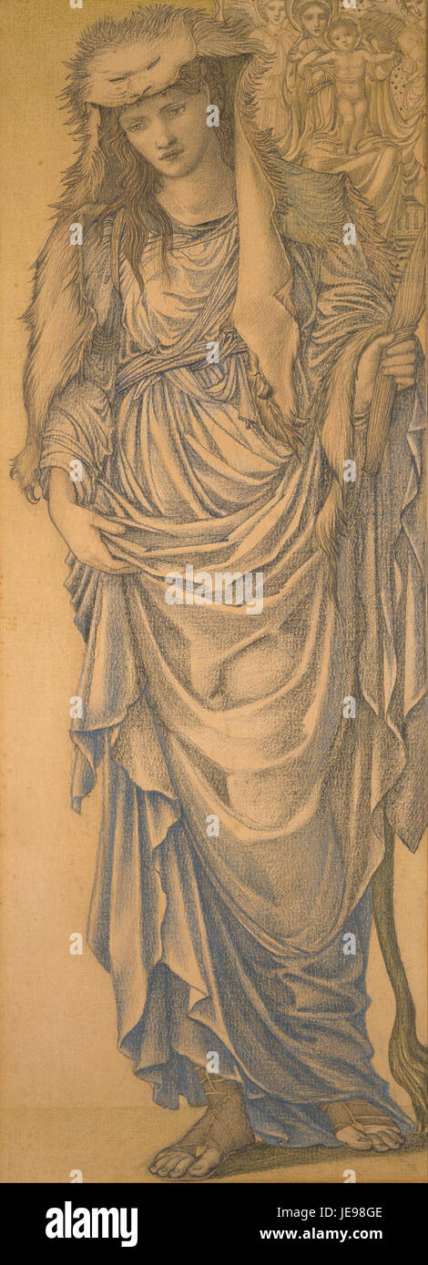 'The Tiburtine Sibyl' by Edward Burne-Jones, a work from the Pre ...