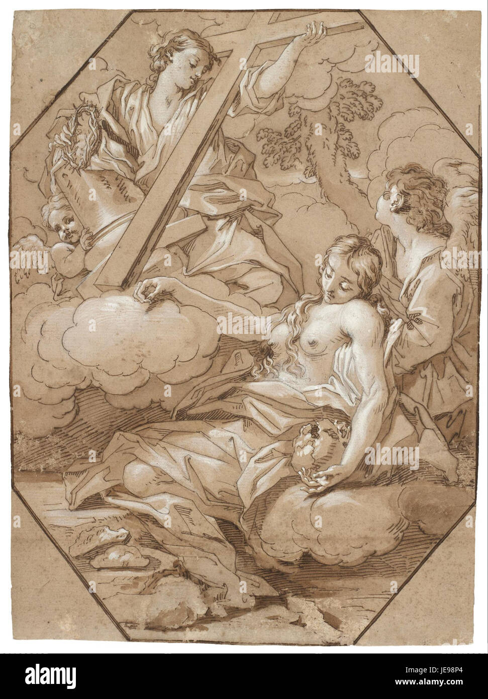 Benedetto Luti's painting 'The Ecstasy of St. Mary Magdalene' portrays ...