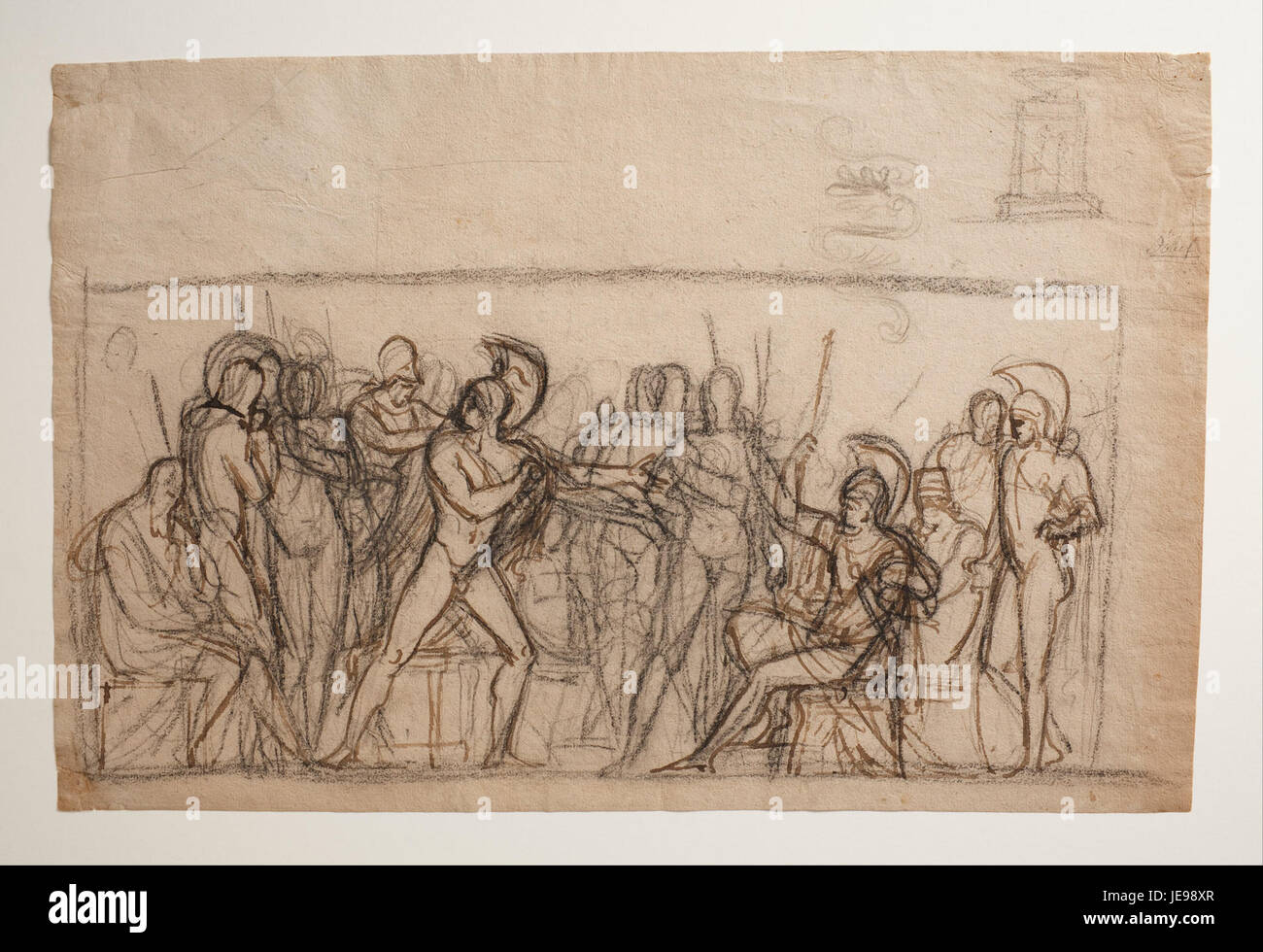 Bertel Thorvaldsen's sculpture 'Agamemnon's Fight with Achilles' is a ...