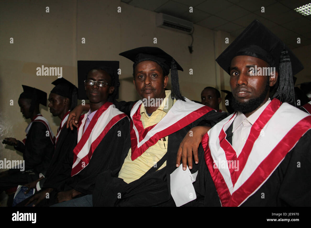 This image shows a classroom at SIMAD University in Mogadishu, Somalia ...