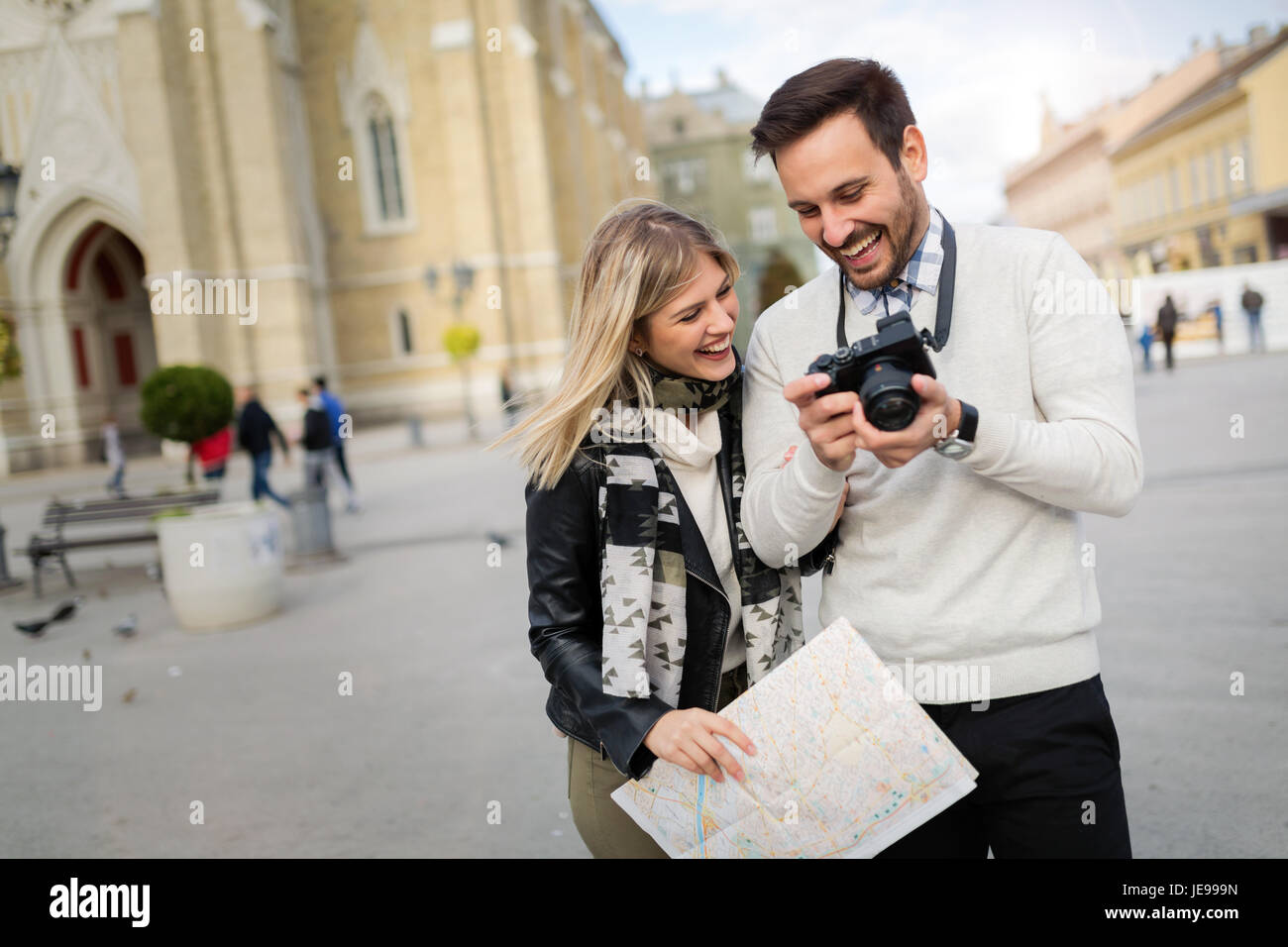 Couple enjoying sightseeing hi-res stock photography and images - Alamy