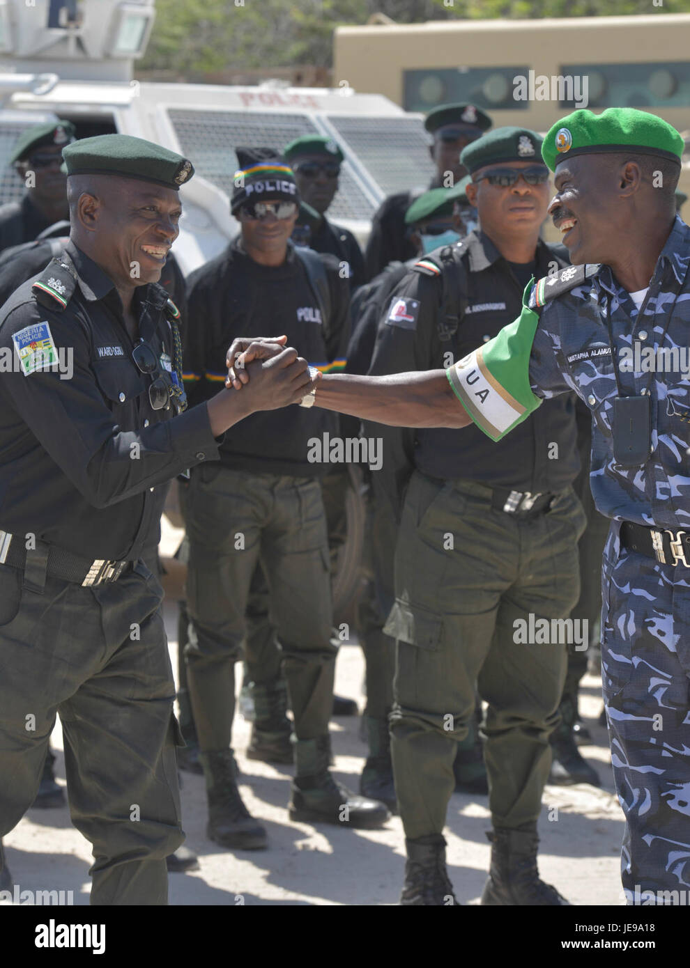 Nigerian police force unit hi-res stock photography and images - Alamy