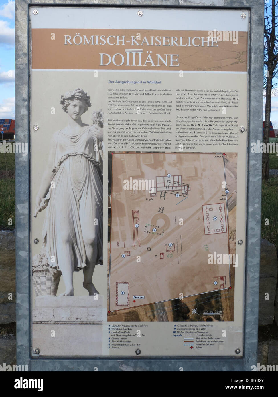 The 'Villa rustica Walldorf' refers to an ancient Roman villa located ...