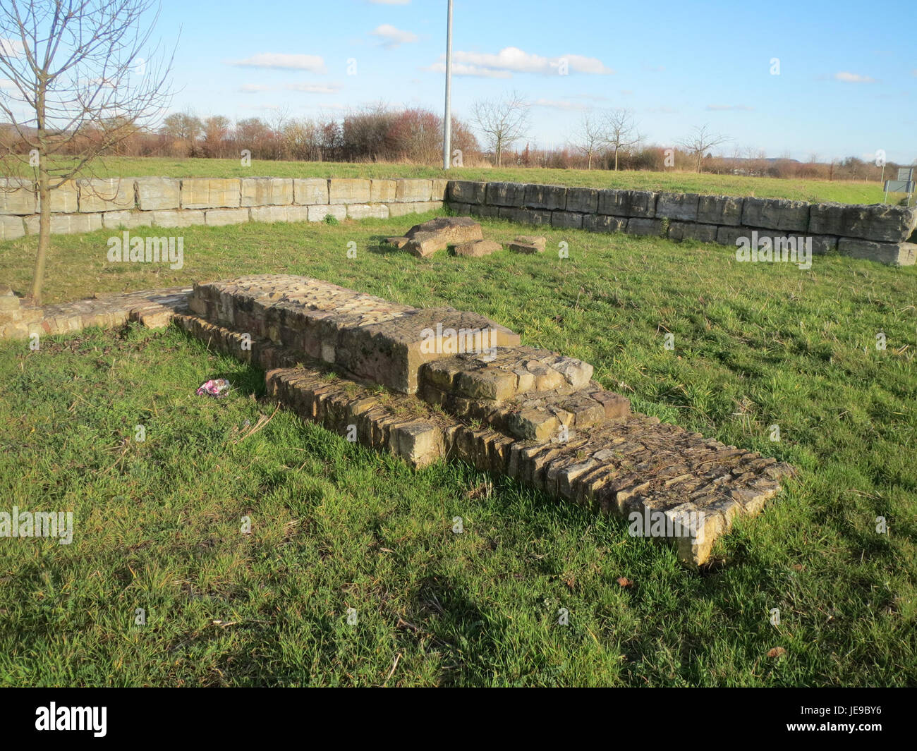 This image shows the Villa Rustica, an ancient Roman farmhouse located ...