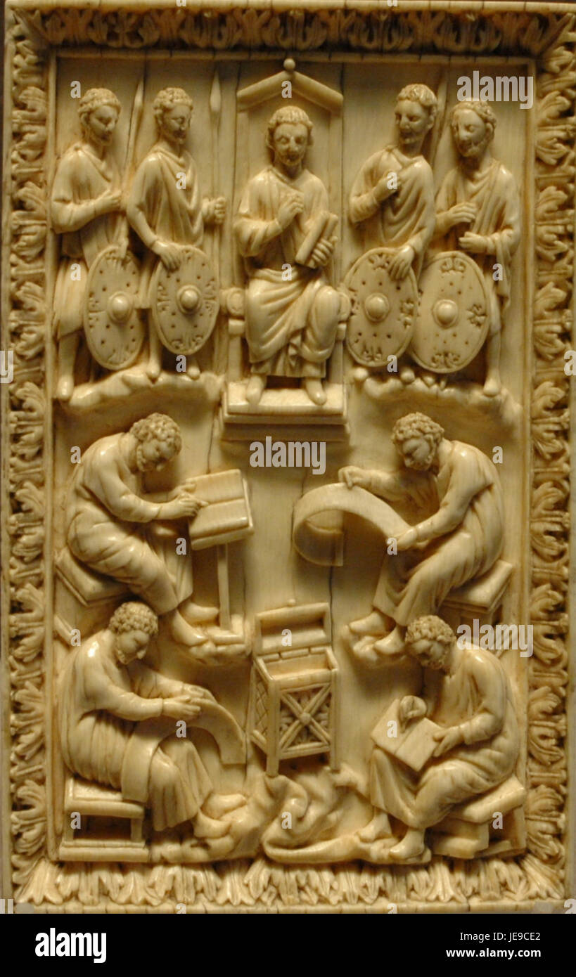 This image shows the Codex binding housed at the Louvre Museum ...