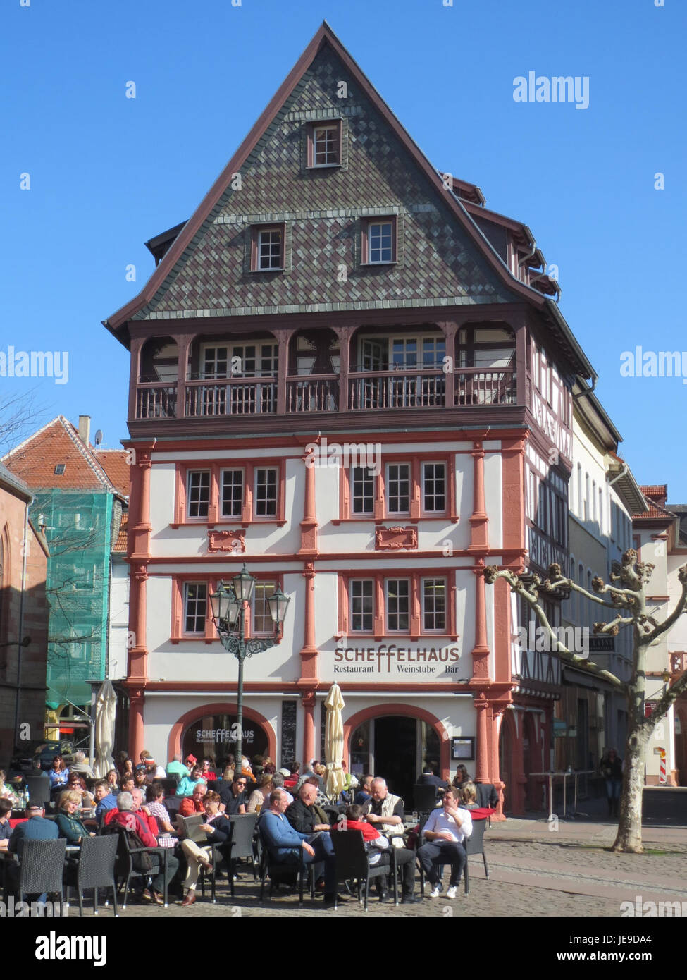 This image shows Scheffelhaus in Neustadt, a historic building ...