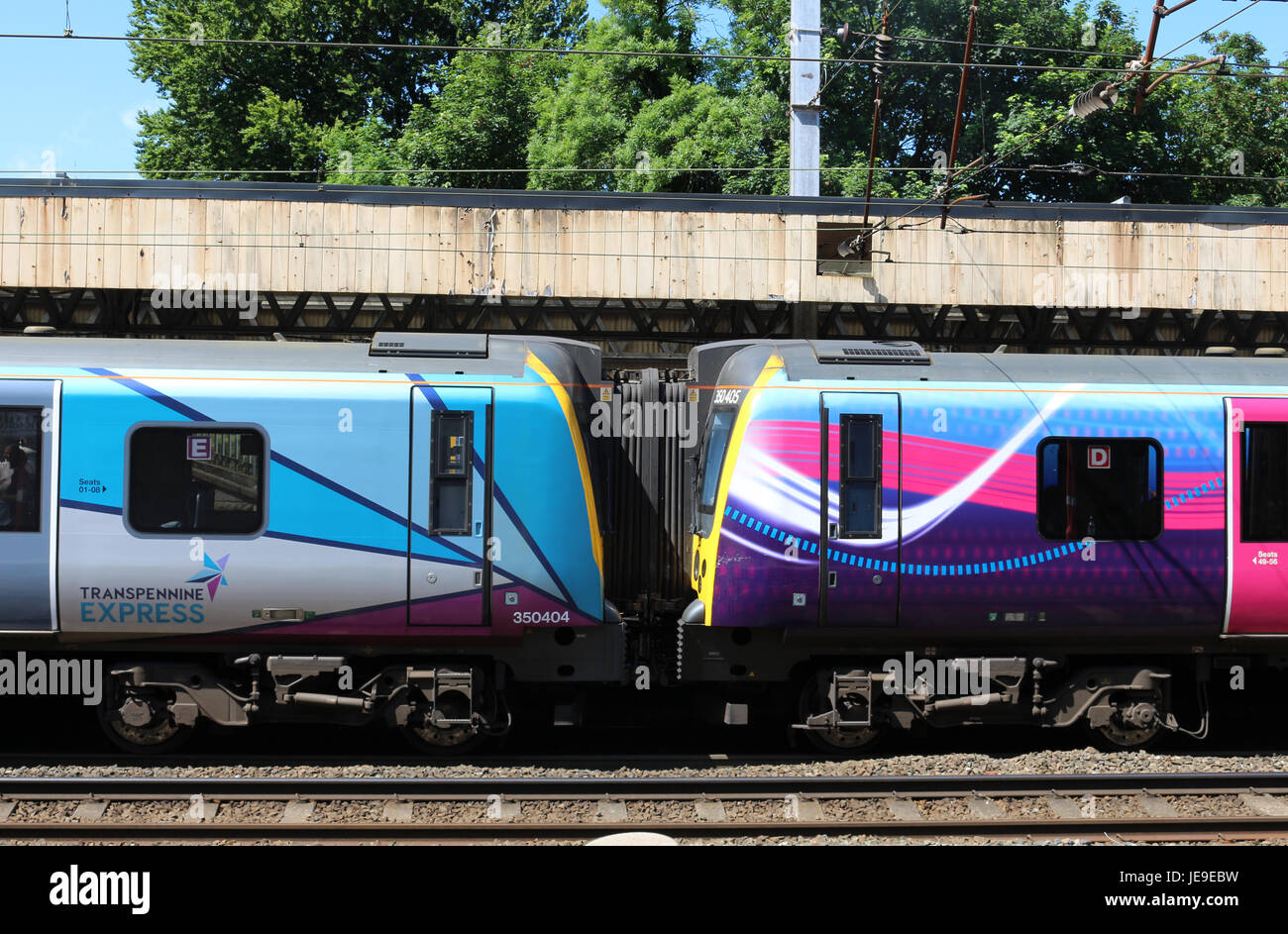 Old and new First TransPennine express liveries on two class 350 ...