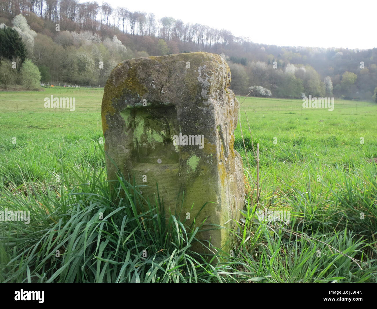 Boundary stone to mark a property hi-res stock photography and images ...