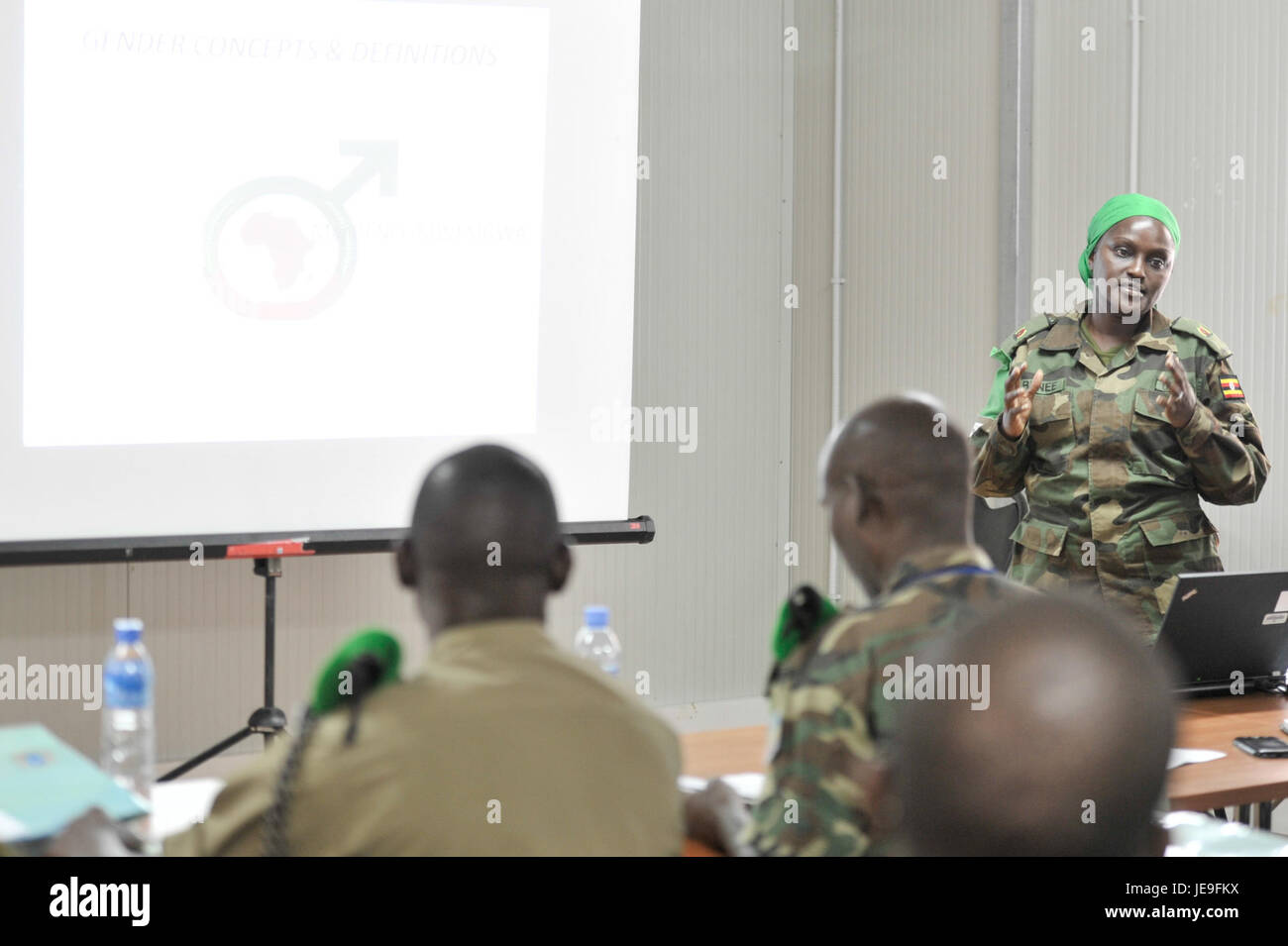 This image shows a training session for Gender Focal Point officers ...
