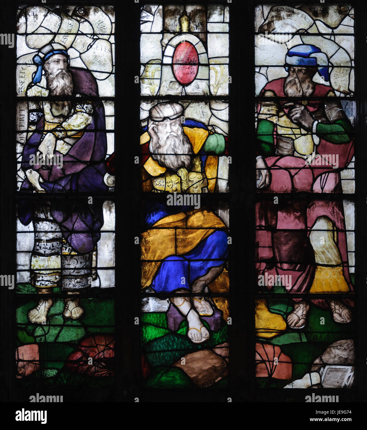 Tree of jesse stained glass window hi-res stock photography and images ...