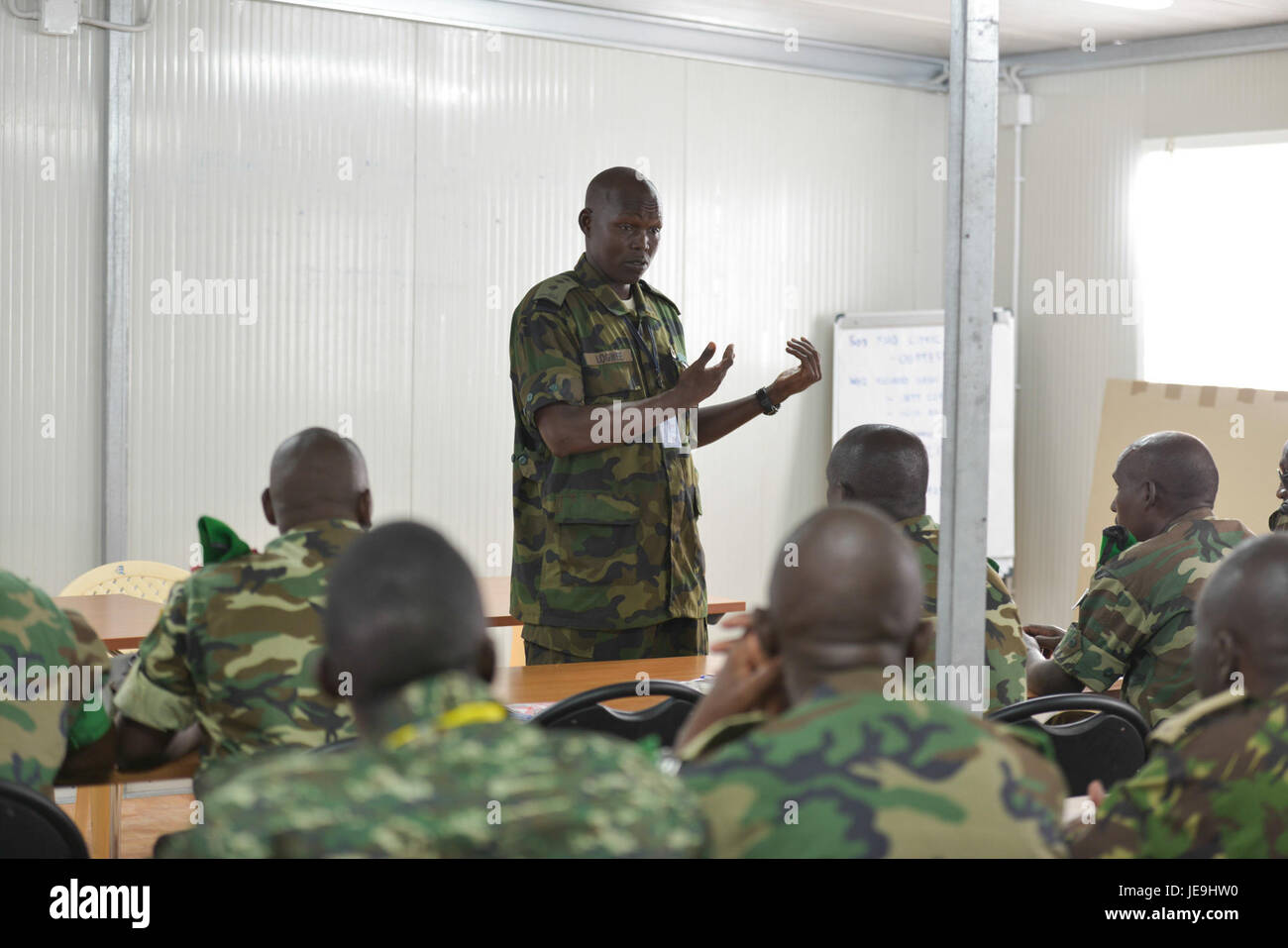 A photograph from May 20, 2014, showing military personnel ...