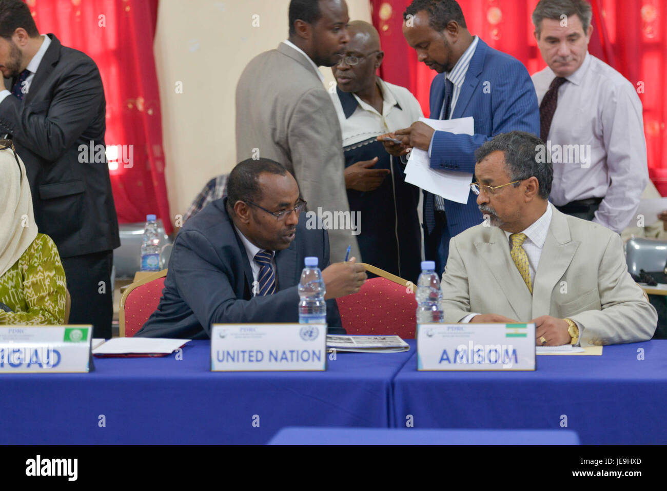 This photograph from May 21, 2014, captures a donor roundtable meeting ...
