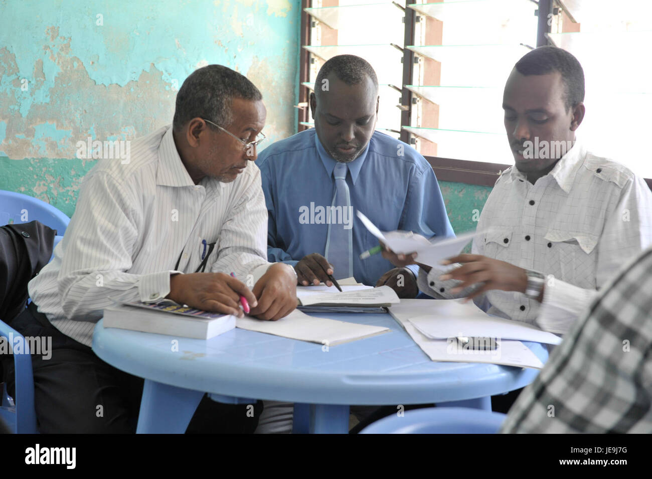 This image captures the training session for senior civil servants on ...