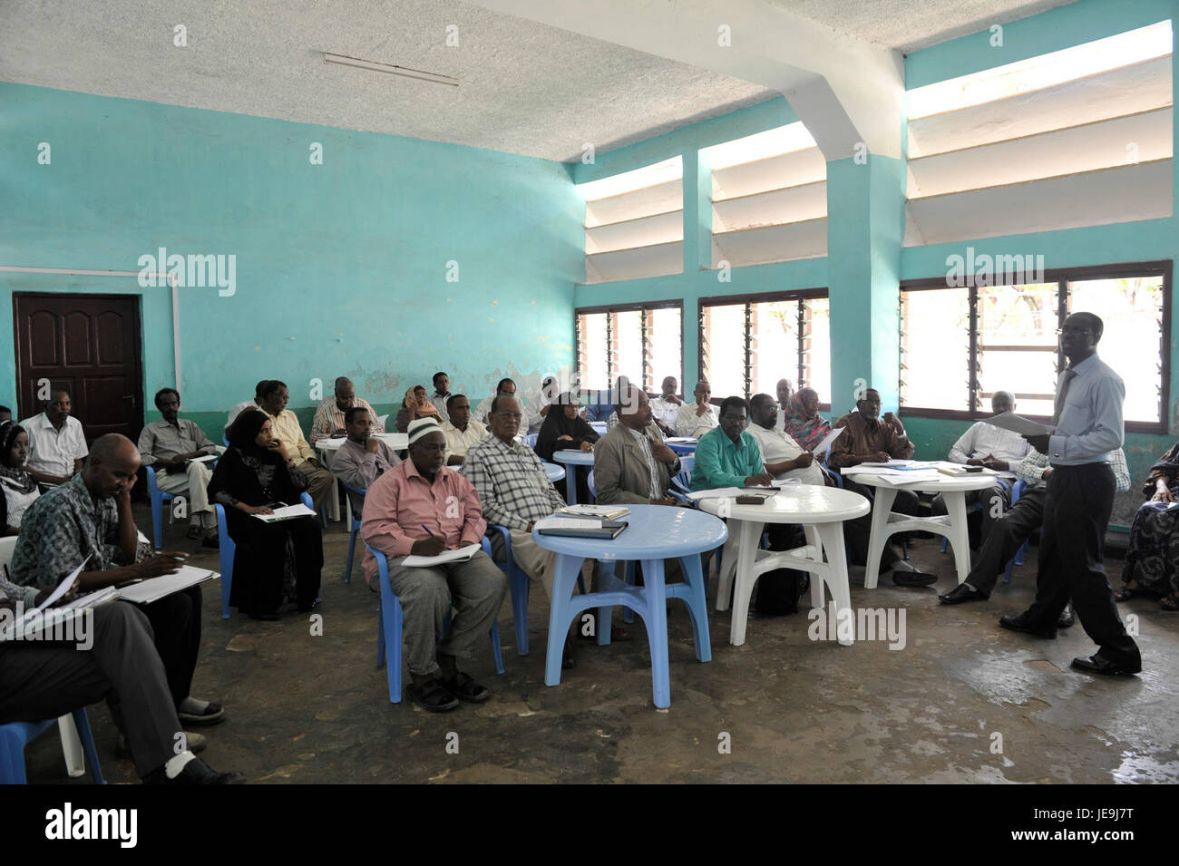A photo showing senior civil servants participating in a training ...