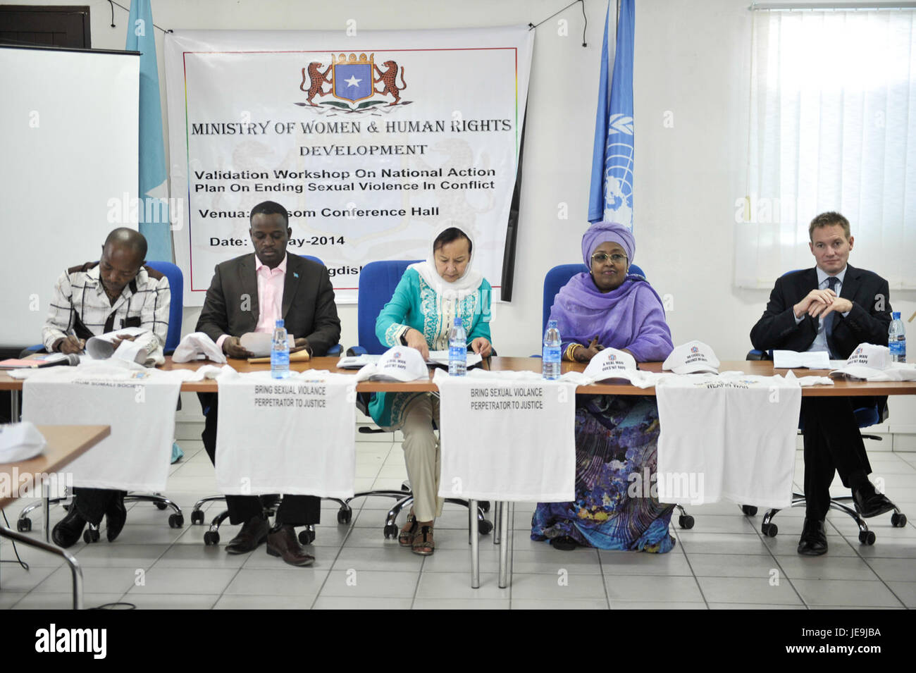 This photograph captures a moment from the UNSOM Gender Event held on ...