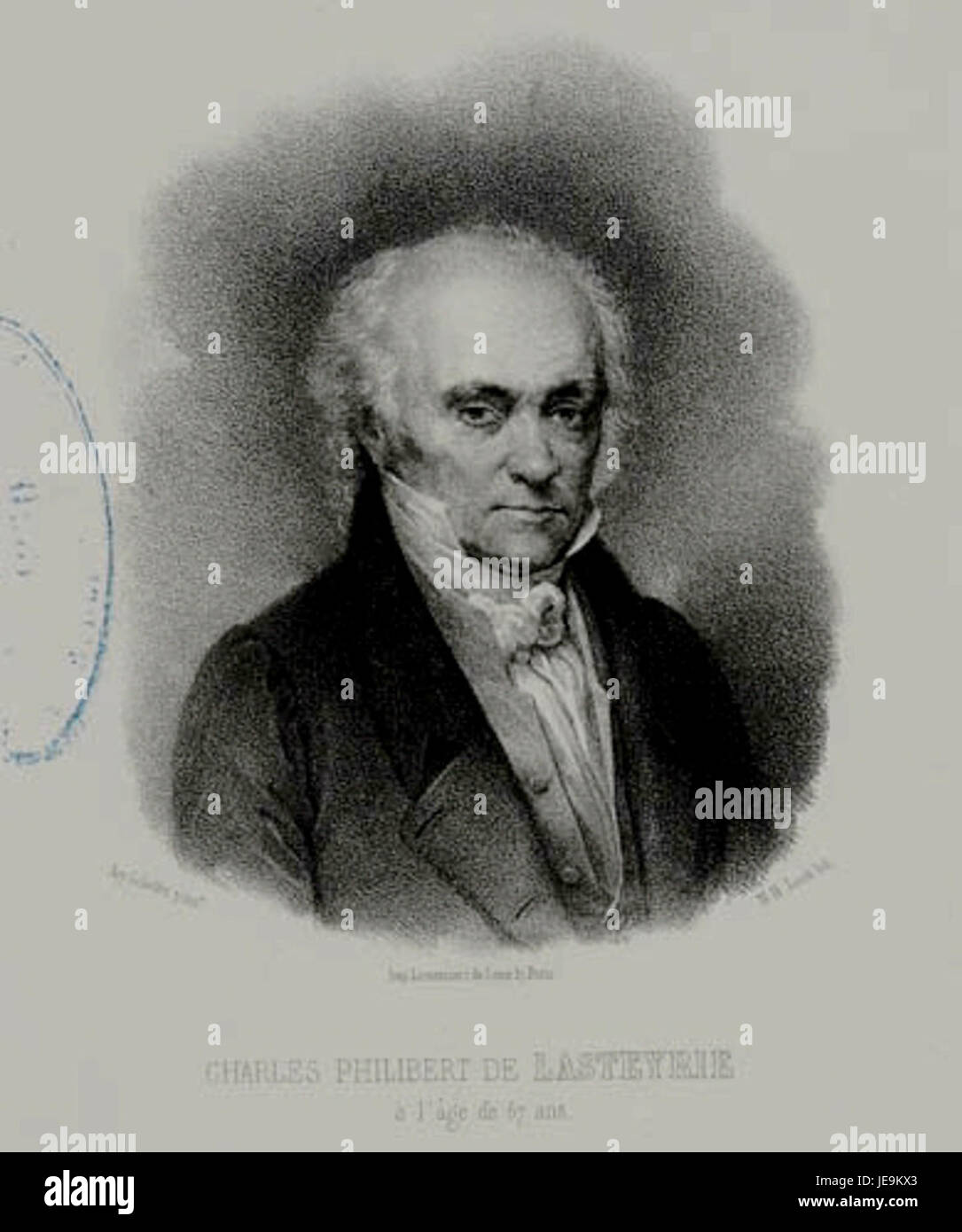 This is a portrait of Charles de Lasteyrie, a French nobleman and ...