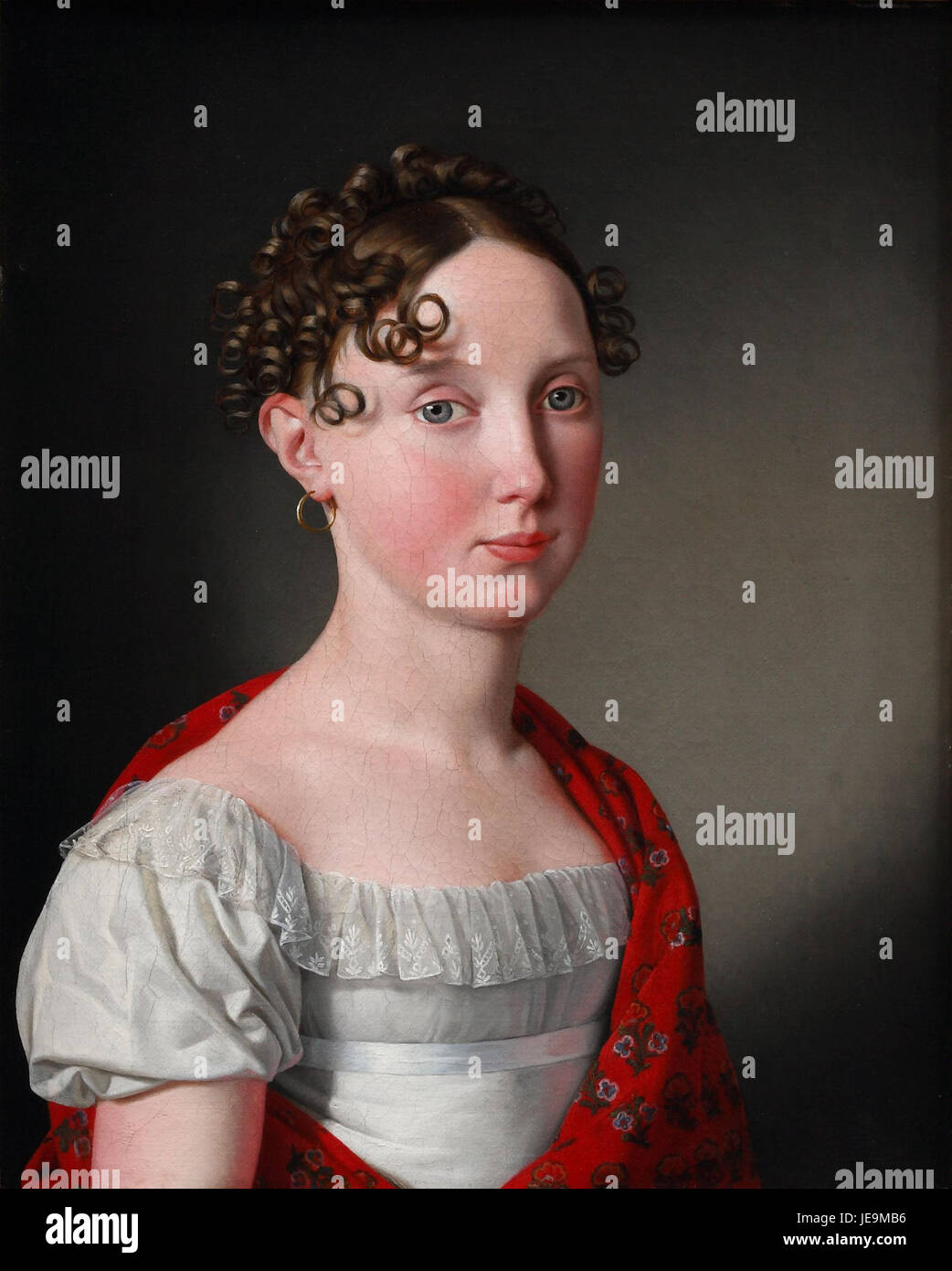 Eckersberg, CW - Ida Mariane Brockenhuus - 1817 (cropped Stock Photo ...