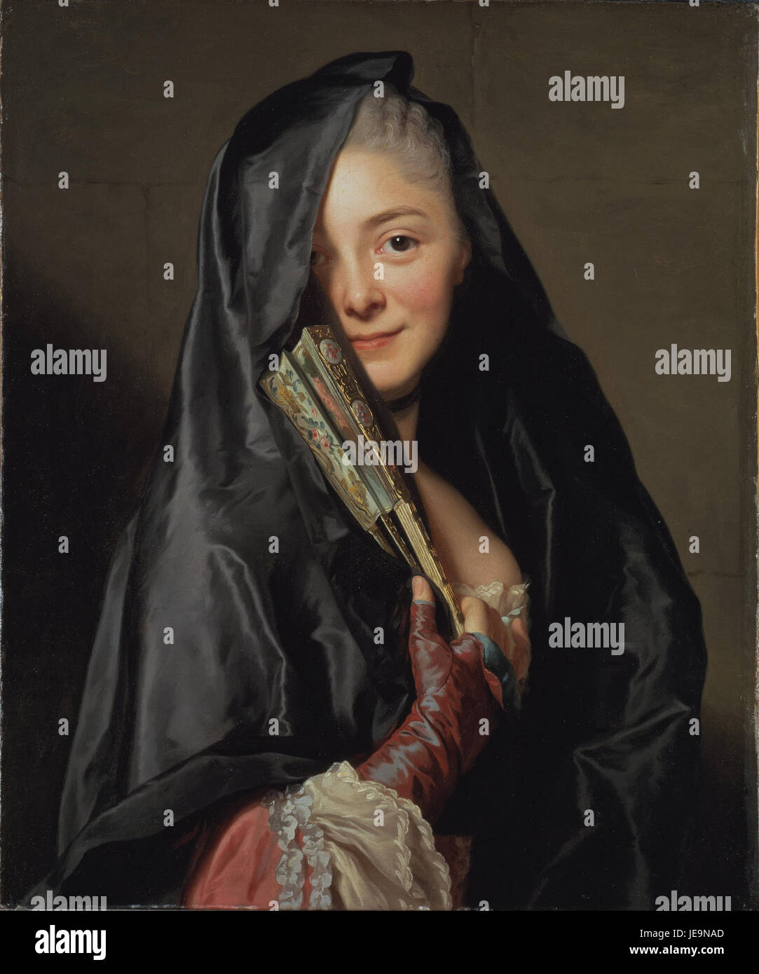 'The Lady with the Veil' is a portrait by Alexander Roslin, featuring ...