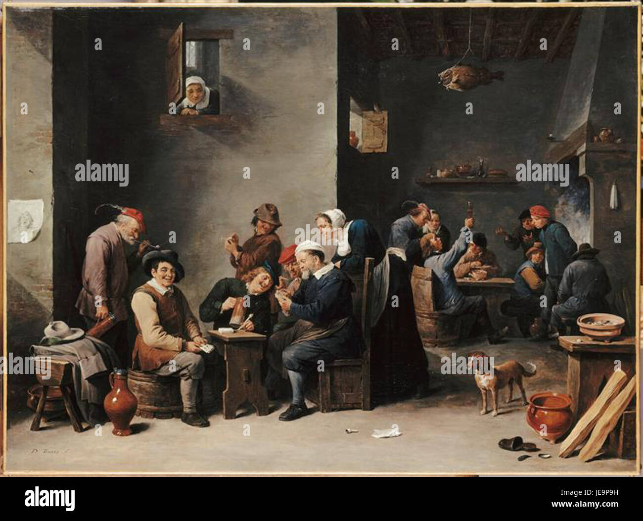 'The Card Players' by David Teniers the Younger, painted in 1645 ...