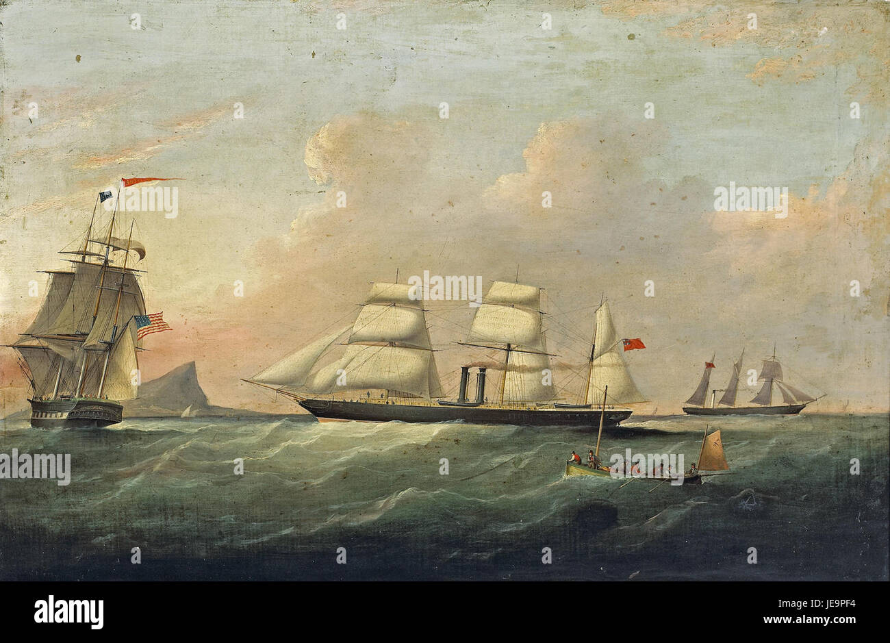 William Clark - Shipping offshore in a light breeze Stock Photo - Alamy