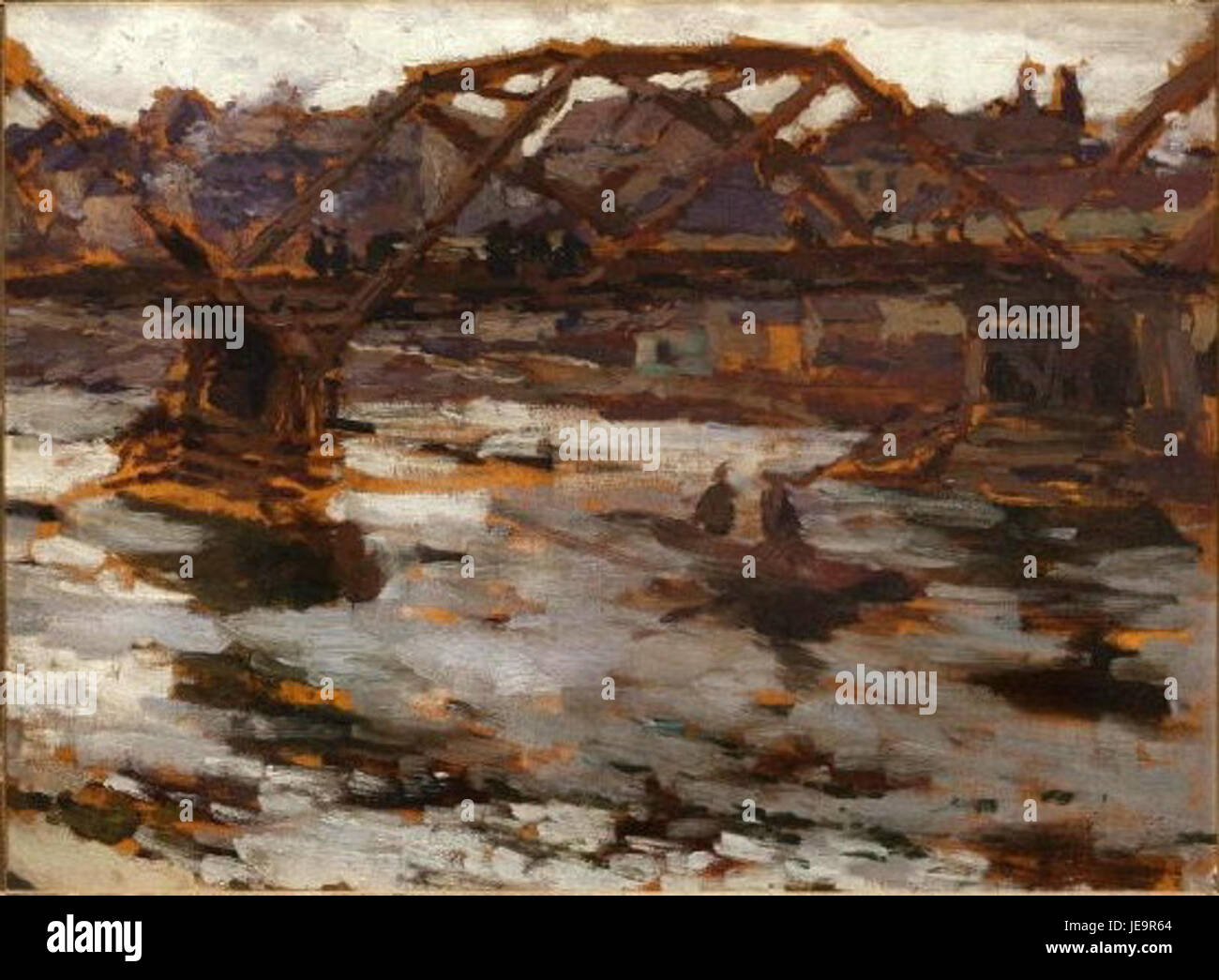 Antonin Slavicek’s painting 'Most na Stvanici' depicts the wooden ...