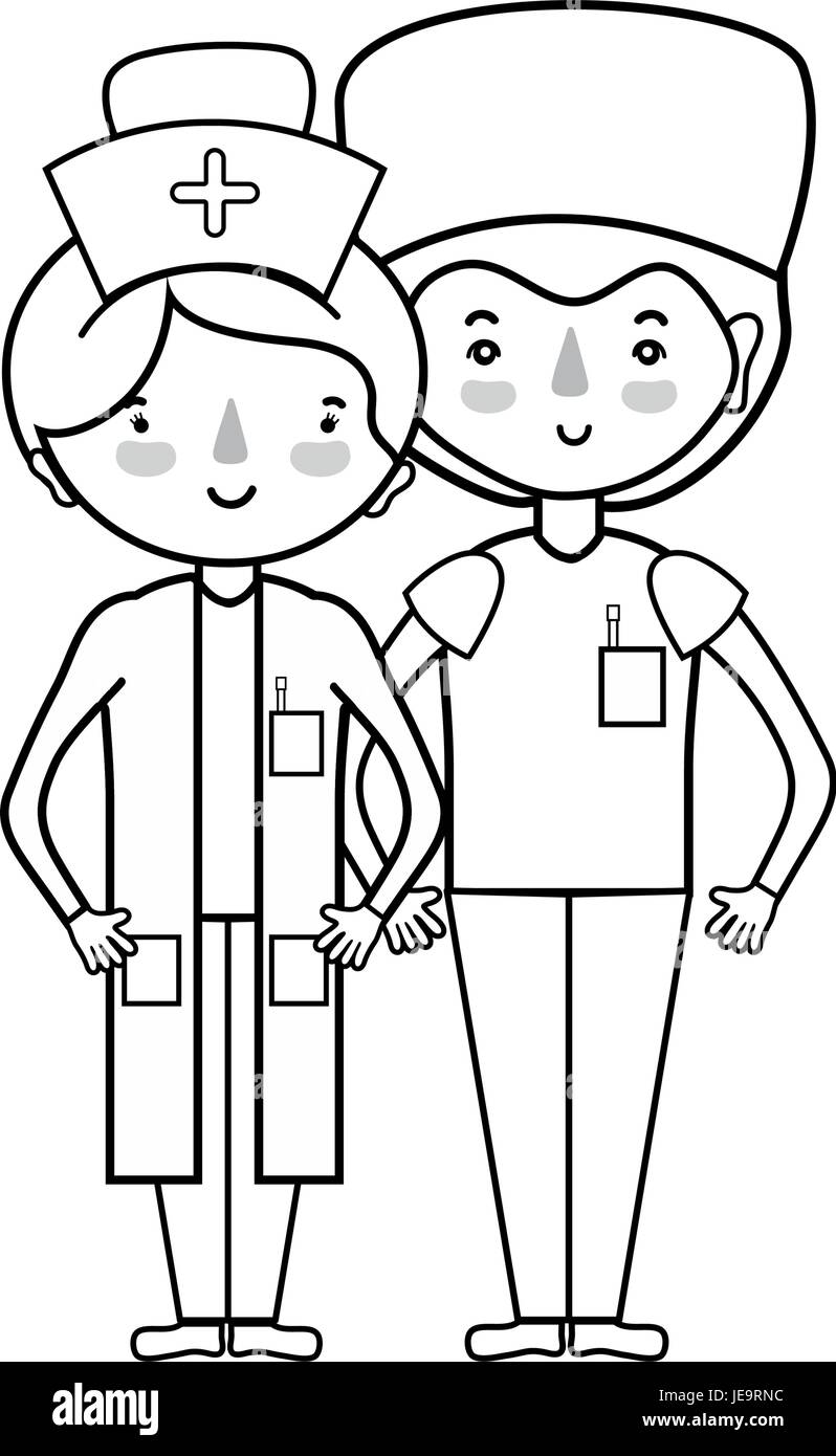 Doctor medic people work Black and White Stock Photos & Images - Alamy