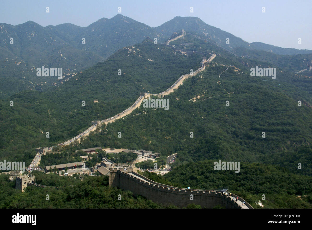 A photograph of the Great Wall of China at the Badaling section, taken ...