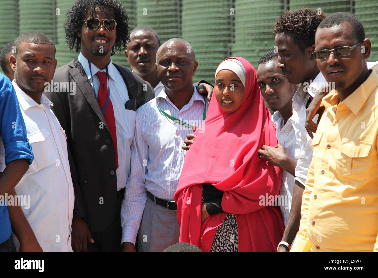 A session of media training for AMISOM personnel in Baidoa, Somalia, focused on improving media ...