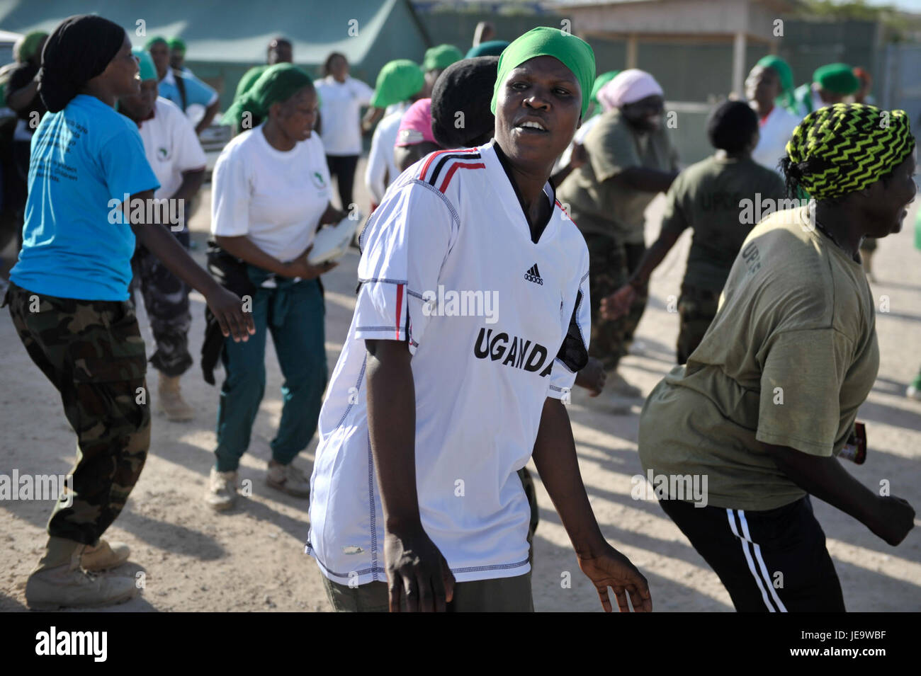 2014 08 22 AMISOM Female Peacekeepers Walk-15 (15006052845 Stock Photo ...