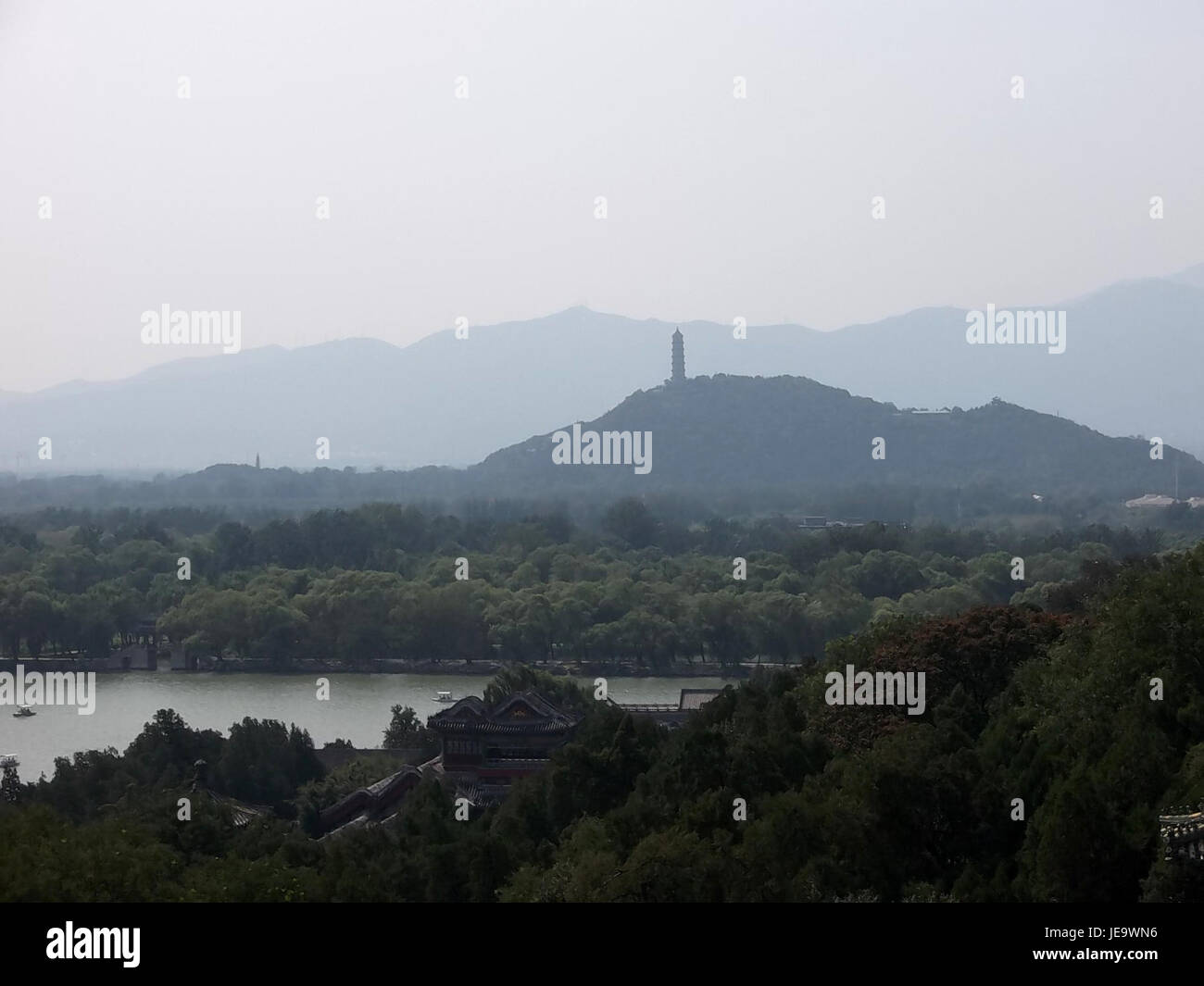 The Yu Feng Pagoda is located in the Summer Palace in Beijing, China ...