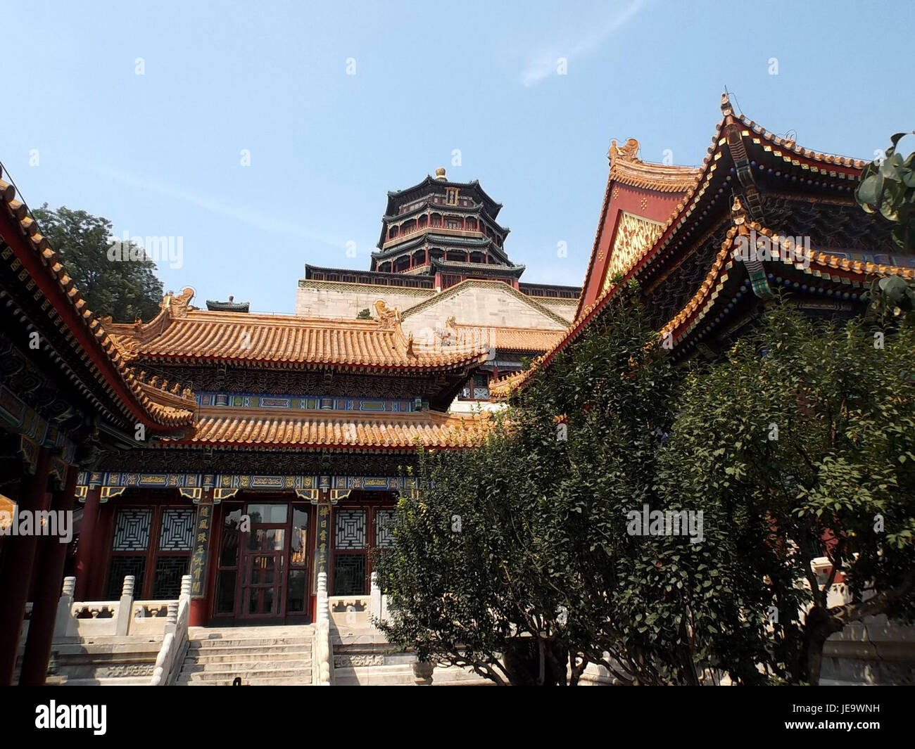 An image captured on August 27, 2014, of the Paiyun Dian Foxiang Ge in ...