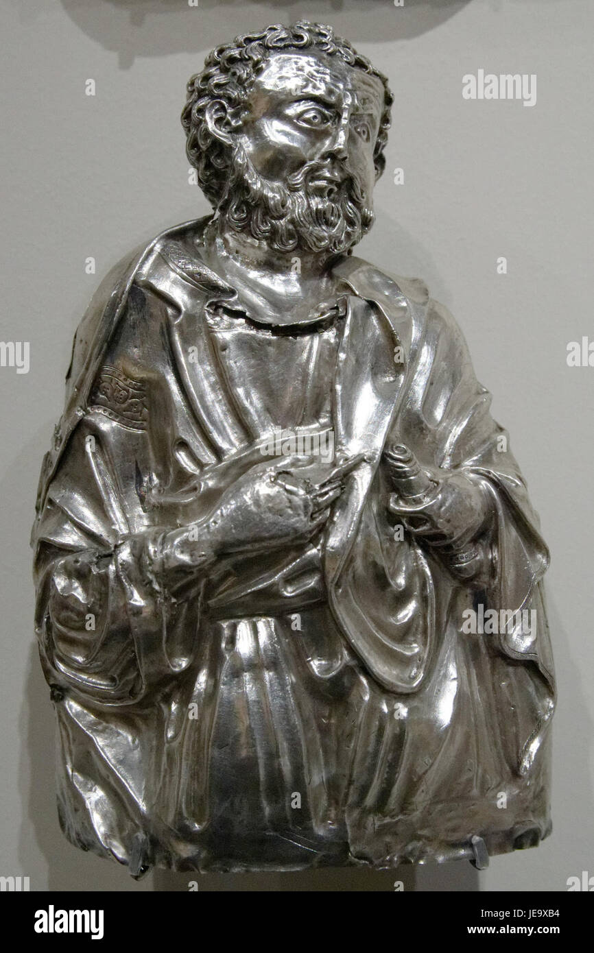 This relief sculpture depicts an apostle and is part of the cathedral ...
