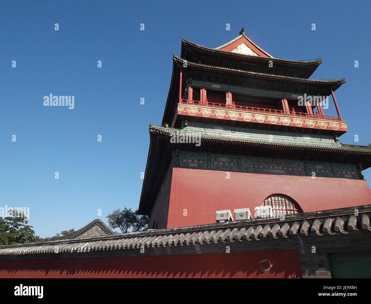 The Drum Tower in Beijing is a historic structure that served as a ...