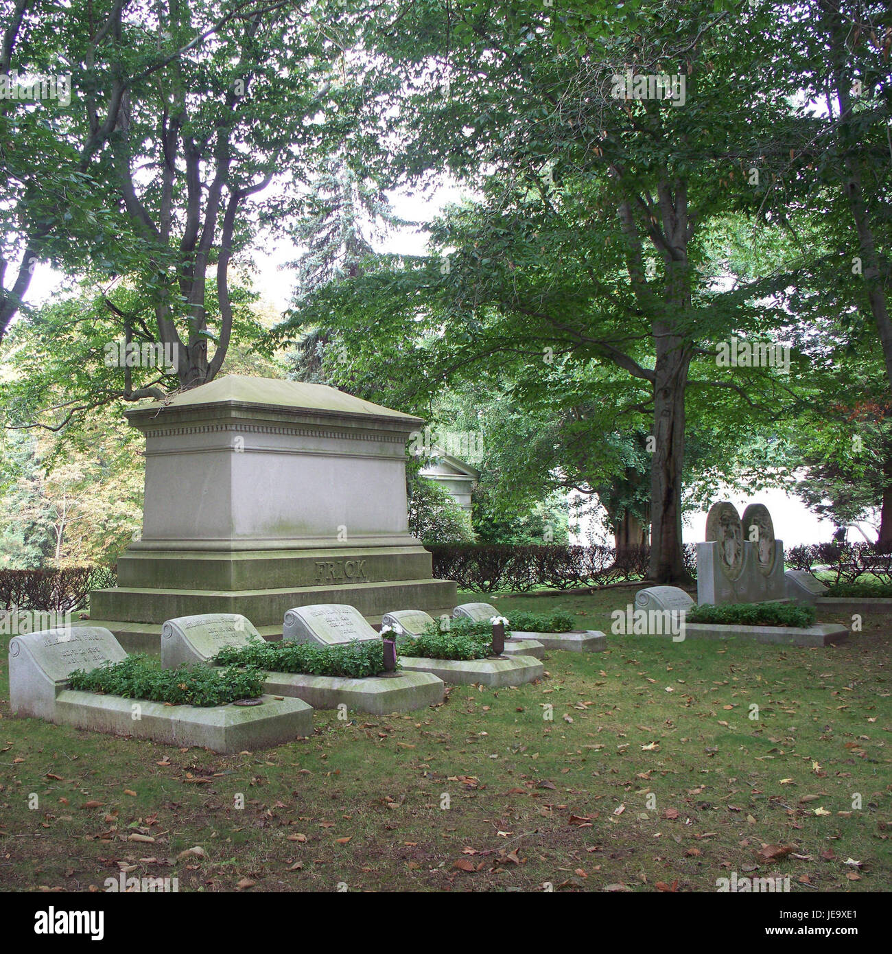 Photograph taken at Homewood Cemetery, showing a view of the site with ...