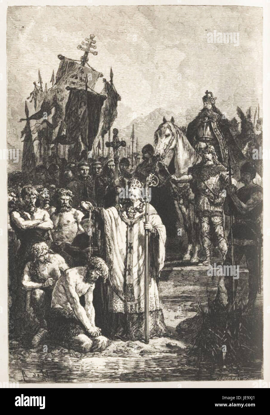 Saxons map hi-res stock photography and images - Alamy