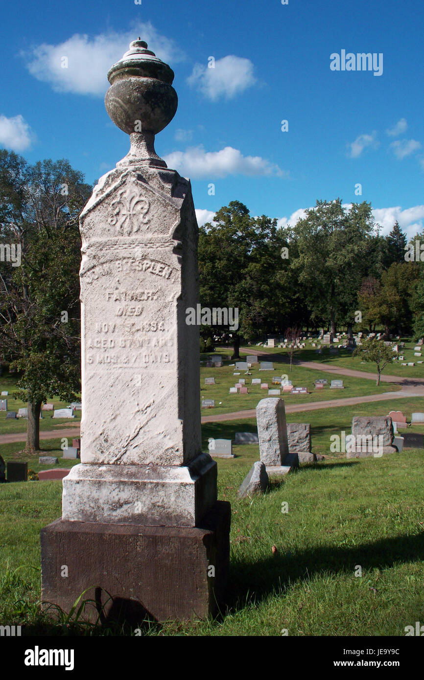 This photo taken on September 13, 2014, shows Chartiers Cemetery in ...