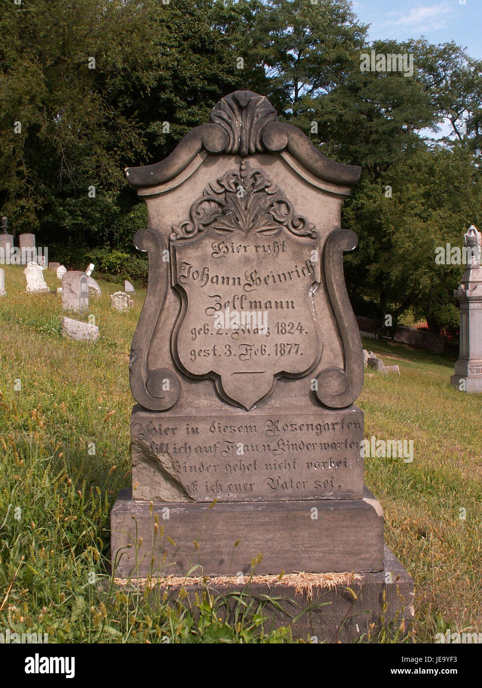 A photograph of St. John Cemetery, Zellmann, capturing the peaceful ...
