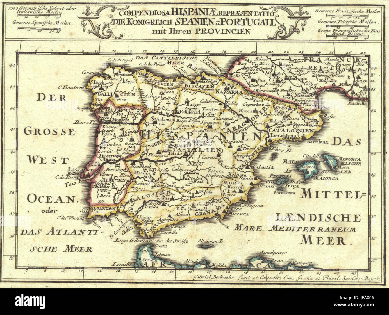 Medieval iberian peninsula map hi-res stock photography and images - Alamy